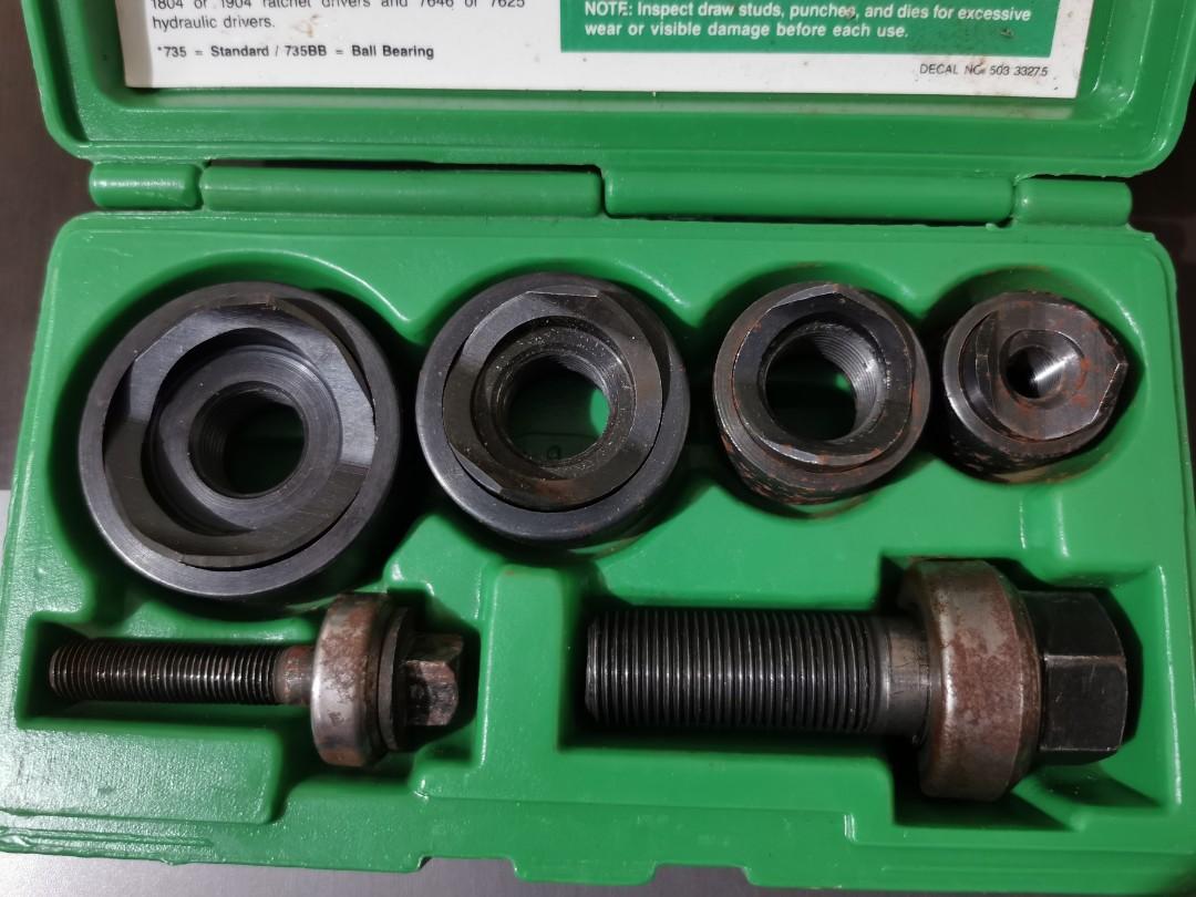 Greenlee Knockout Punch Sets 735 / 735BB, Commercial & Industrial ...