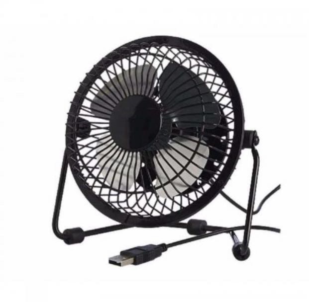 Mini USB Metal Fan 4 Inch Super Cooling/Extra Strong Wind, TV & Home ...