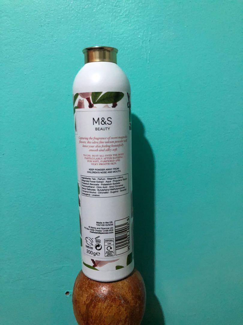 M&S Magnolia Silky Talcum Powder, Beauty & Personal Care, Face, Face ...