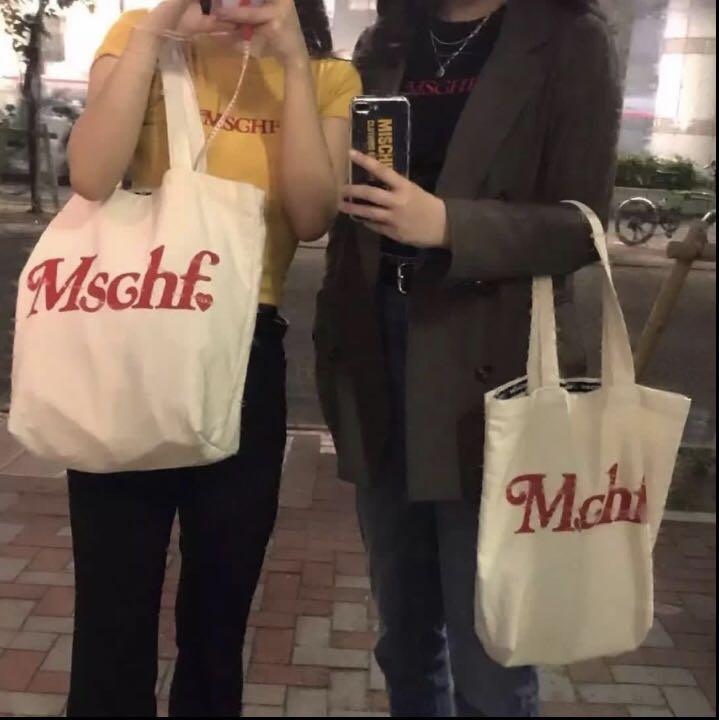 mschf x gdc canvas tote bag, Luxury, Bags & Wallets on Carousell