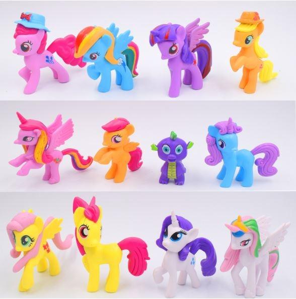 My Little Pony Cake Topper with Rainbow & Happy Birthday Set|My Little ...