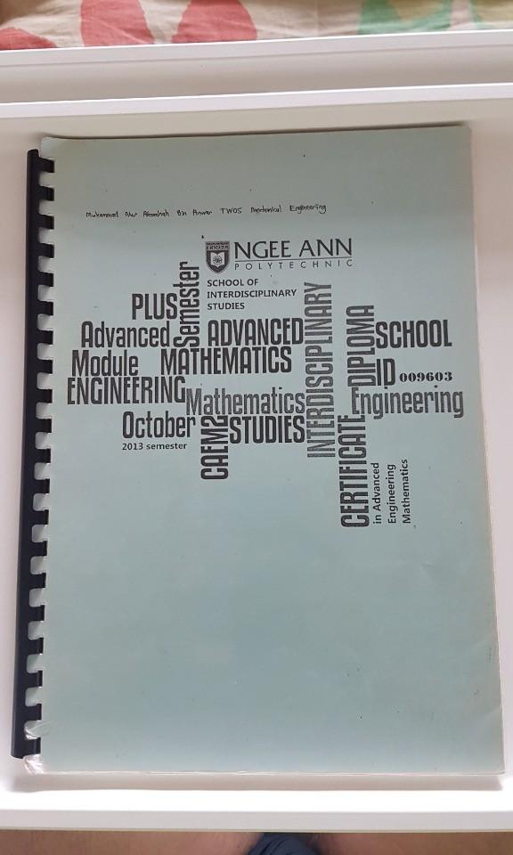 Ngee Ann Polytechnic Advanced Engineering Mathematics 2 (CAEM 2 ...