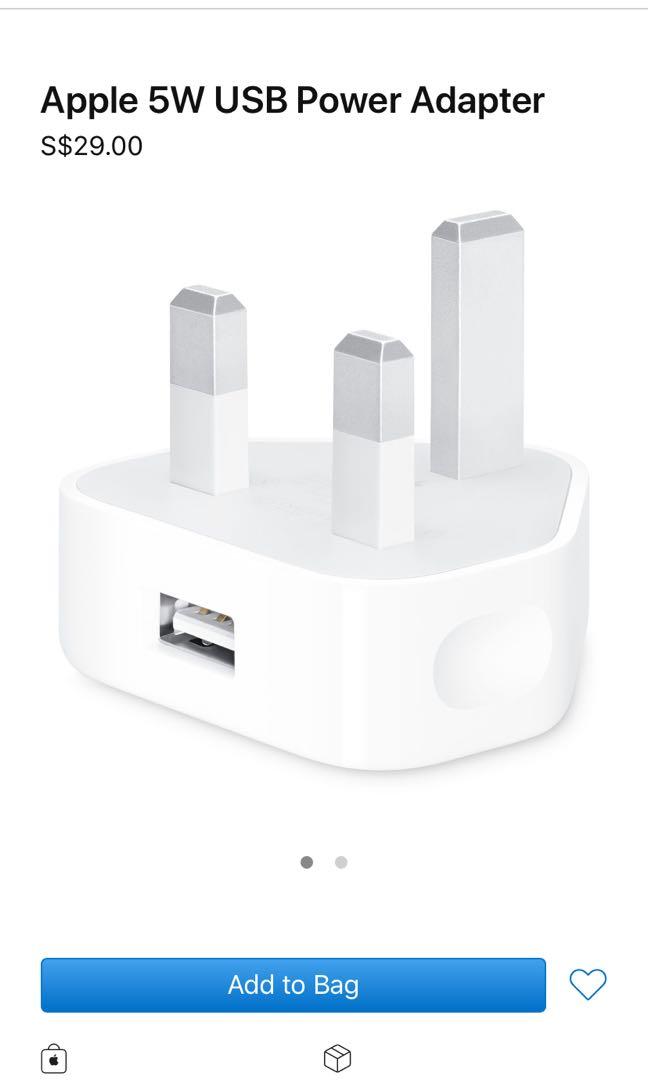 Original Apple Adapter and Lightning Cable, Mobile Phones & Gadgets ...