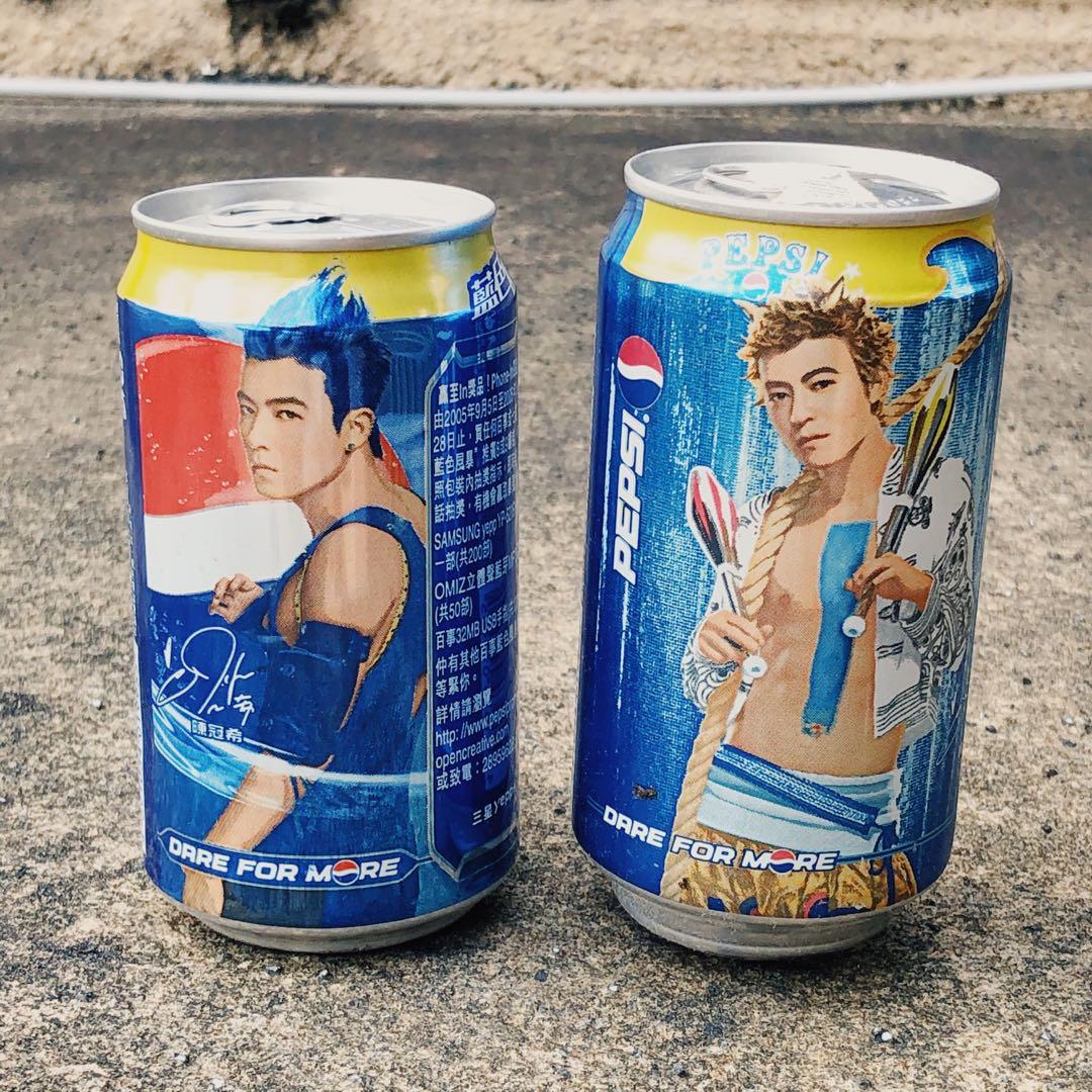 Pepsi Cola Edison Chen Can set of 2, Hobbies & Toys, Collectibles ...