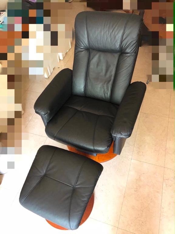 Reclining Sofa with Leg Rest, Furniture & Home Living, Furniture, Sofas ...