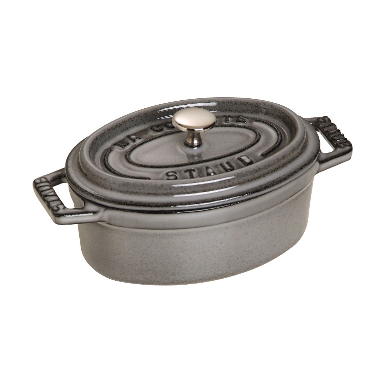 Staub Mini Oval Cocotte 11cm + 10cm Round + 10 cm Mini Saucepan ...