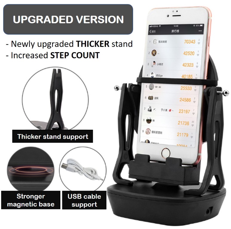 INSTOCK Step Shaker USB+Battery Tracker Counter For Smart Watch Phones ...