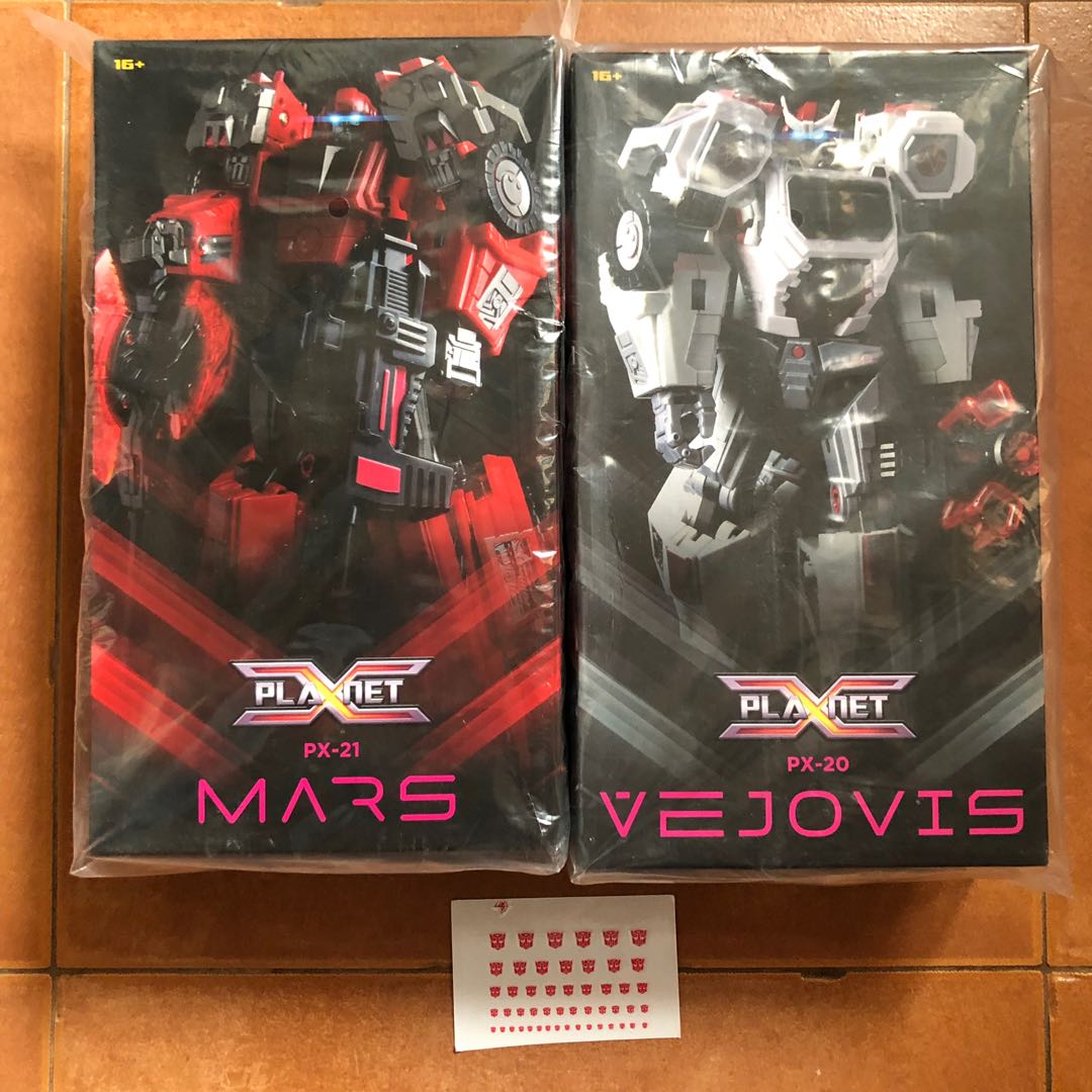 Transformers Planet X - PX-20 PX20 Vejovis & PX-21 PX21 Mars (aka WFC ...