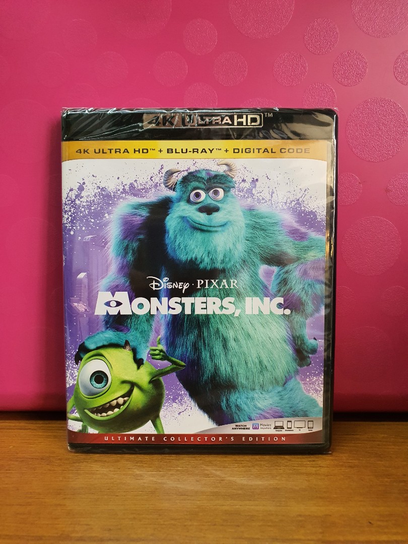 USA Blu Ray 4K UHD - Monsters Inc (Disney, ATMOS), Music & Media, CDs ...