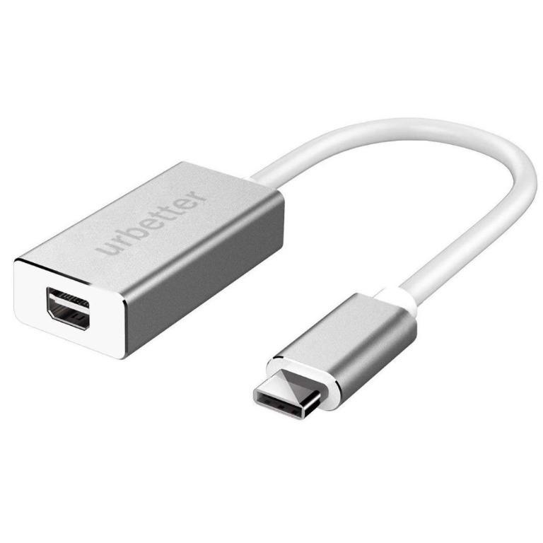 USB-C to Mini DisplayPort Adapter, Urbetter 4K Thunderbolt 3 to Mini DP ...