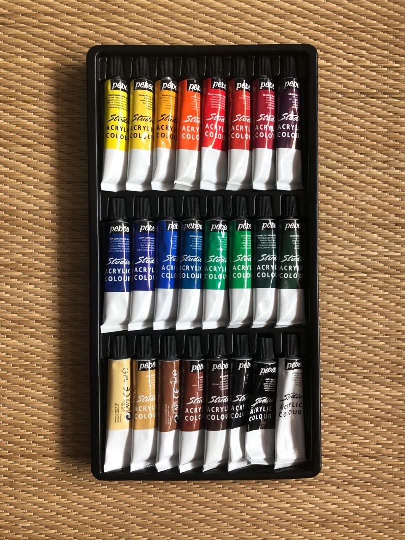 24 Art Acrylic Paint Tubes Set, Hobbies & Toys, Stationery & Craft ...
