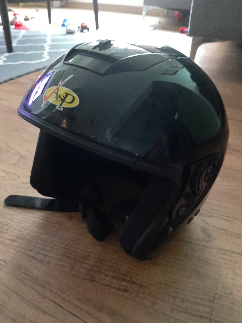Asp helmet, Motorcycles, Motorcycle Accessories on Carousell