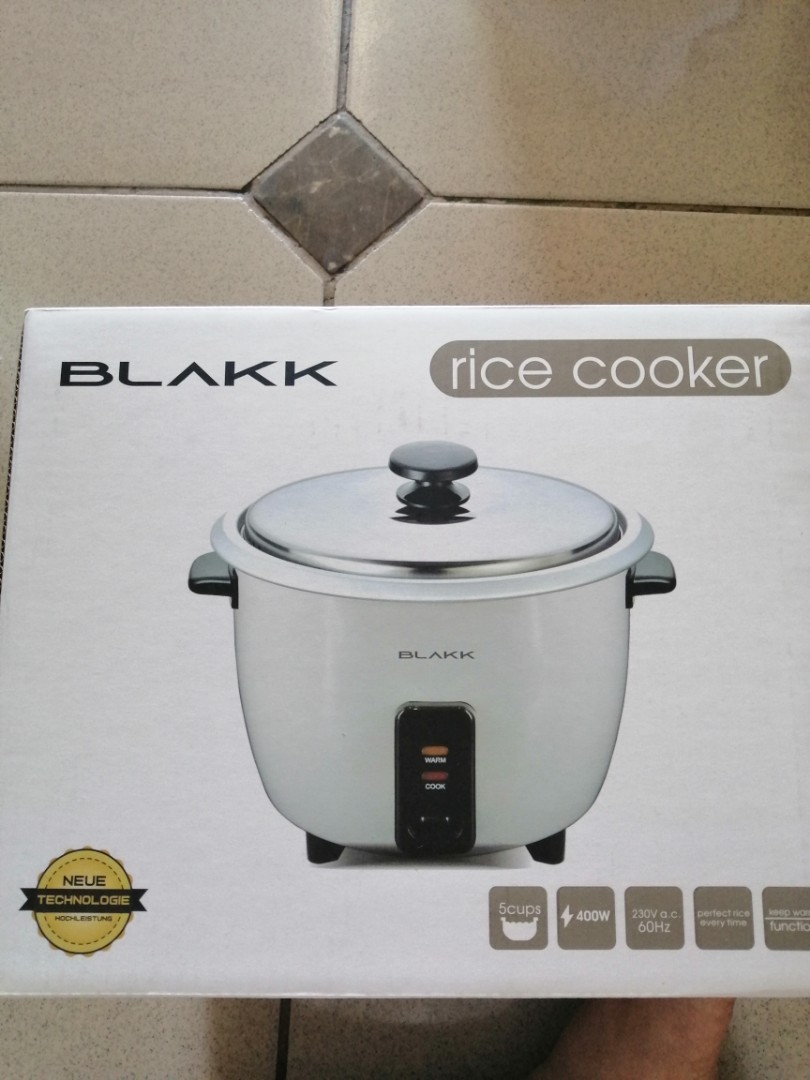 BLAKK Rice Cooker, TV & Home Appliances, Kitchen Appliances, Cookers on ...