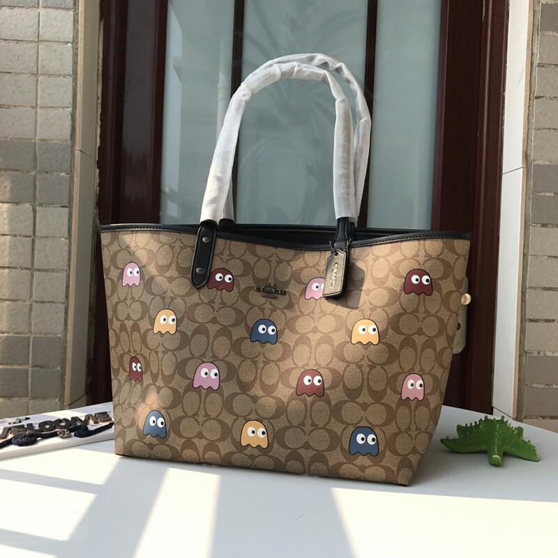 COACH Pac-Man Tote Bag, Women's Fashion, Bags & Wallets, Tote Bags on ...