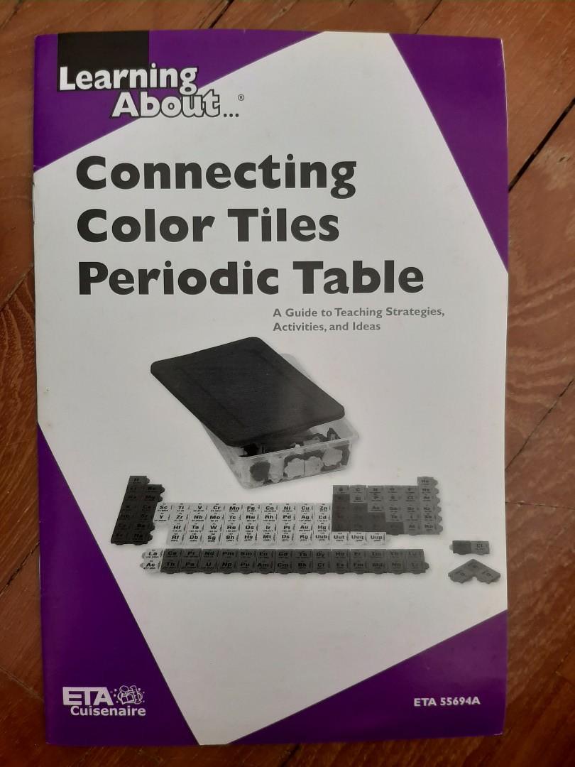 Connecting Color Tiles Periodic Table, Babies & Kids, Baby Nursery ...