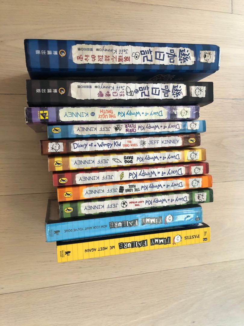 Diary of a wimpy kid & Timmy failure, 興趣及遊戲, 書本 & 文具, 小朋友書 - Carousell