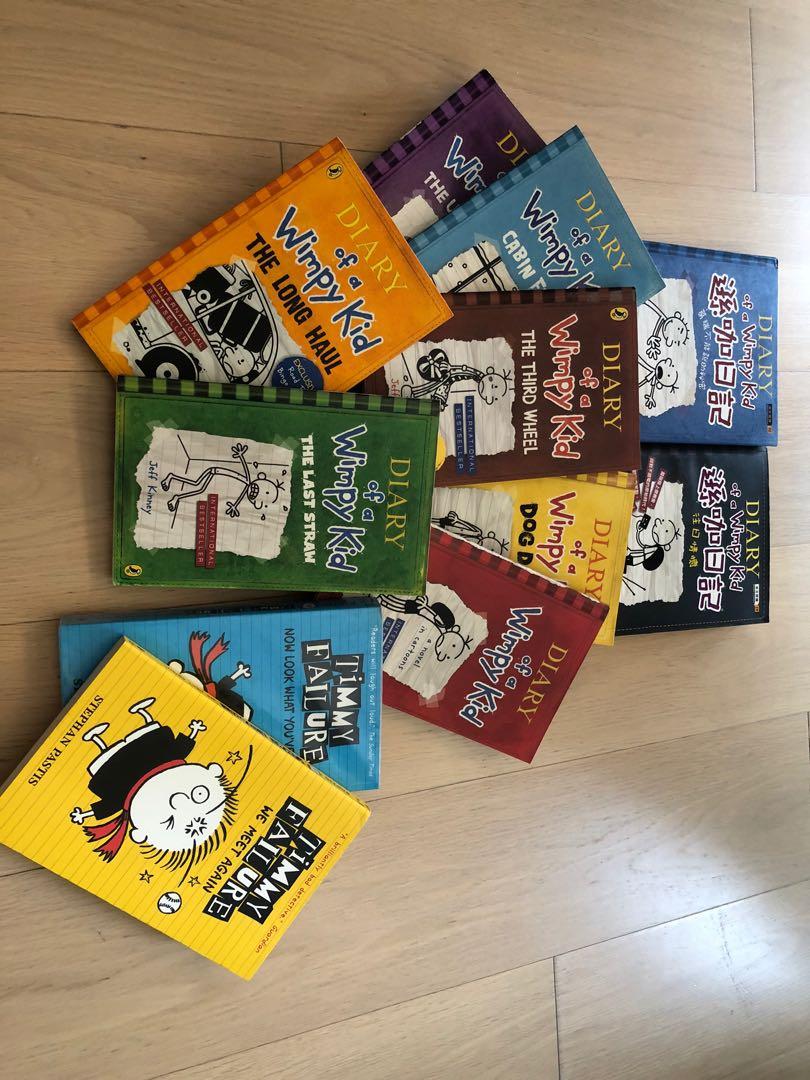 Diary of a wimpy kid & Timmy failure, 興趣及遊戲, 書本 & 文具, 小朋友書 - Carousell