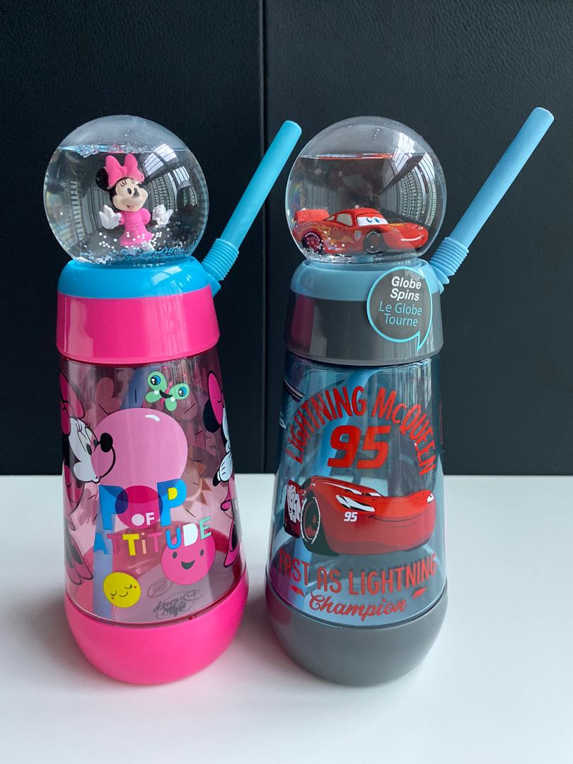 Disneyland Water Bottle Minnie Cars McQueen, Babies & Kids, Nursing ...