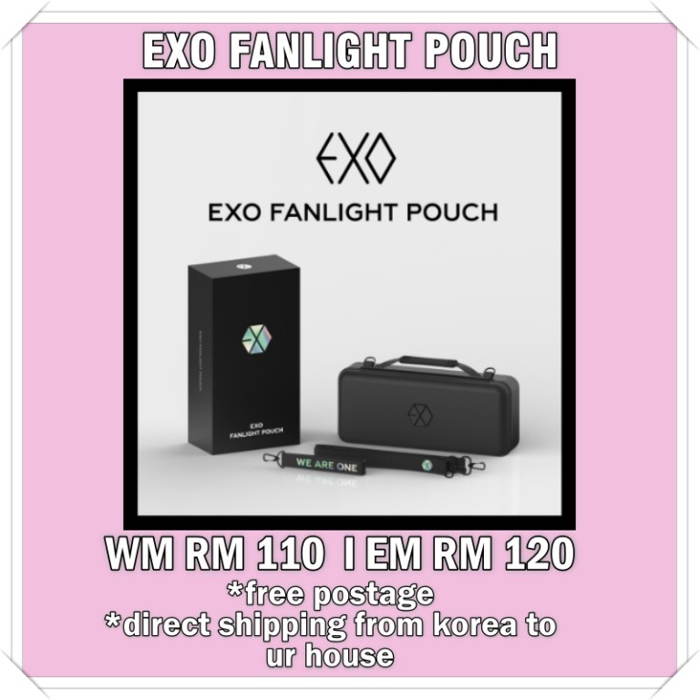 EXO FANLIGHT POUCH, Hobbies & Toys, Collectibles & Memorabilia, Fan ...