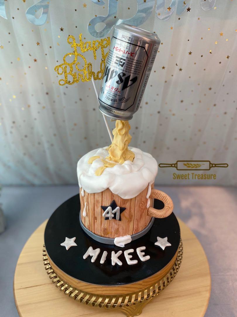 Floating beer can cake, Food & Drinks, Chilled & Frozen Food on Carousell