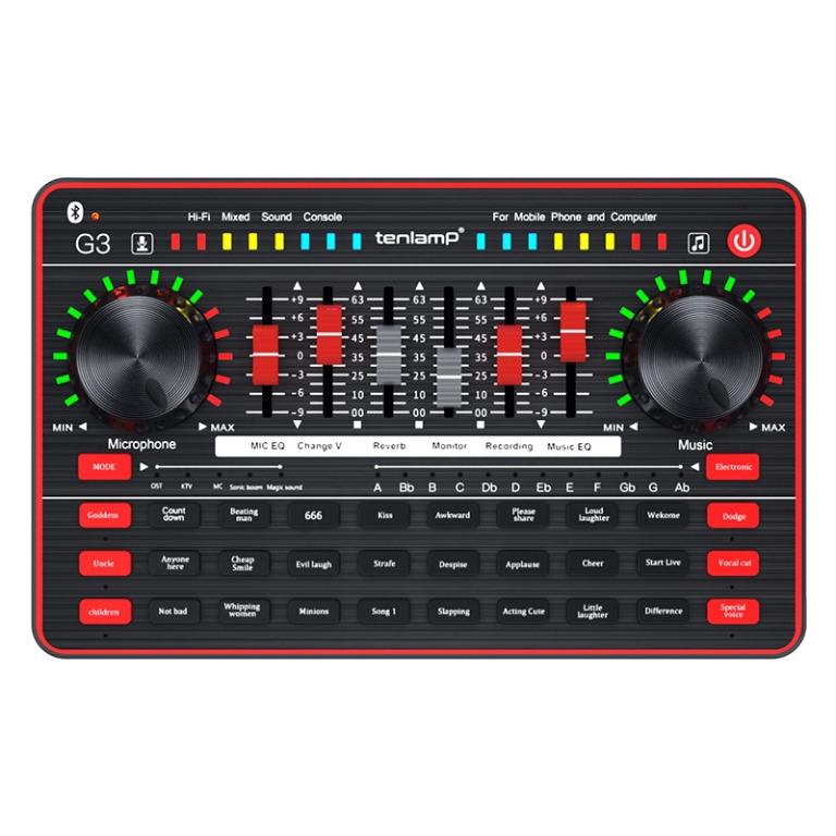 G3 English version of live sound card device mobile live sound card set ...