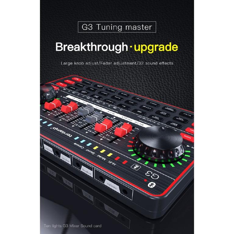 G3 English version of live sound card device mobile live sound card set ...