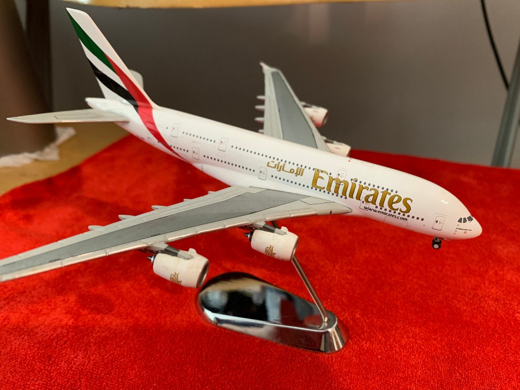 GeminiJets 1:400 Emirates Airbus A380 Airplane Diecast Model, Hobbies ...