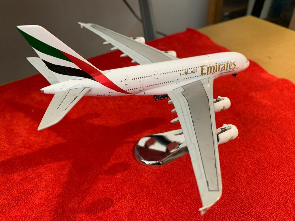 GeminiJets 1:400 Emirates Airbus A380 Airplane Diecast Model, Hobbies ...