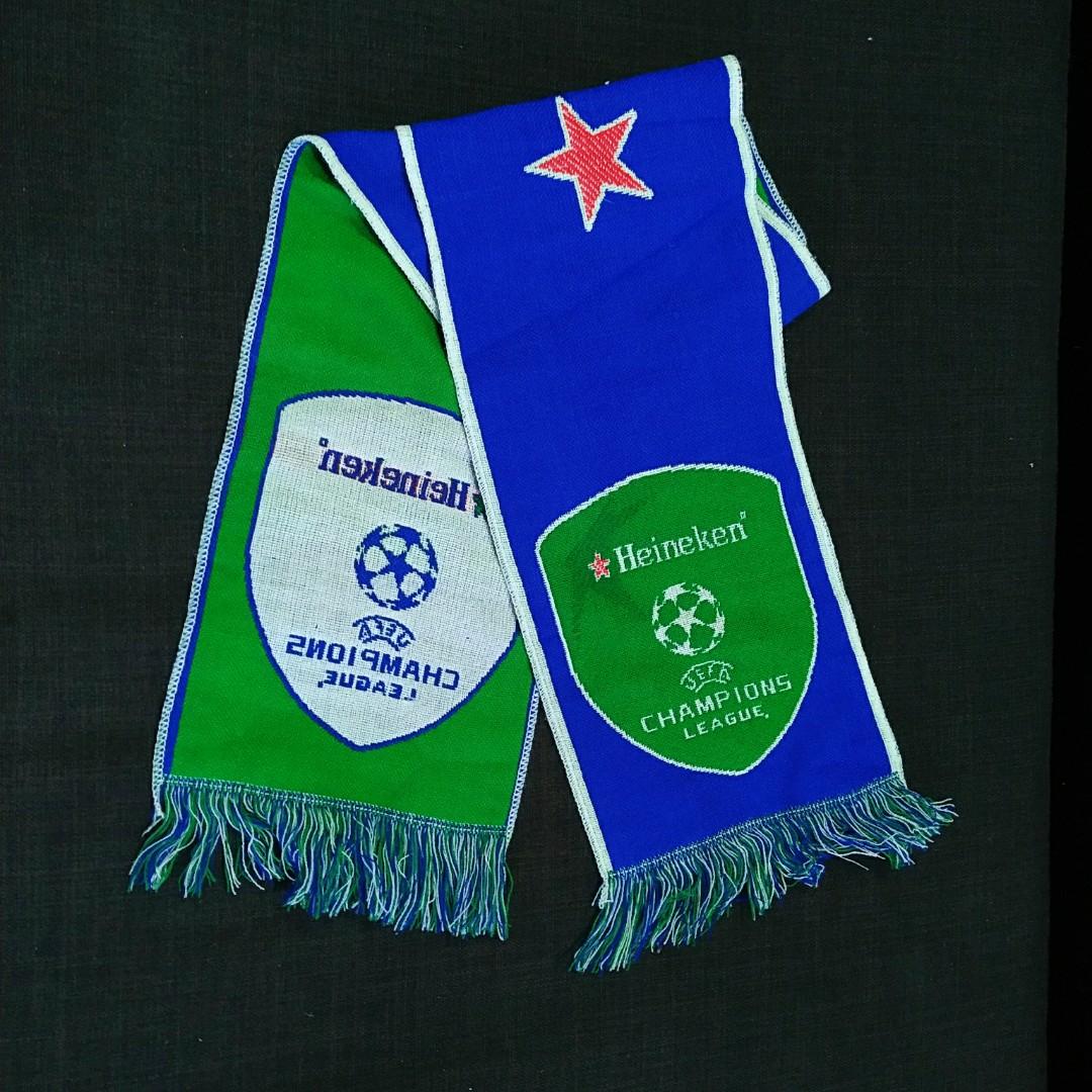 Heineken UEFA Champions League Scarf Green Soccer Football, Hobbies ...