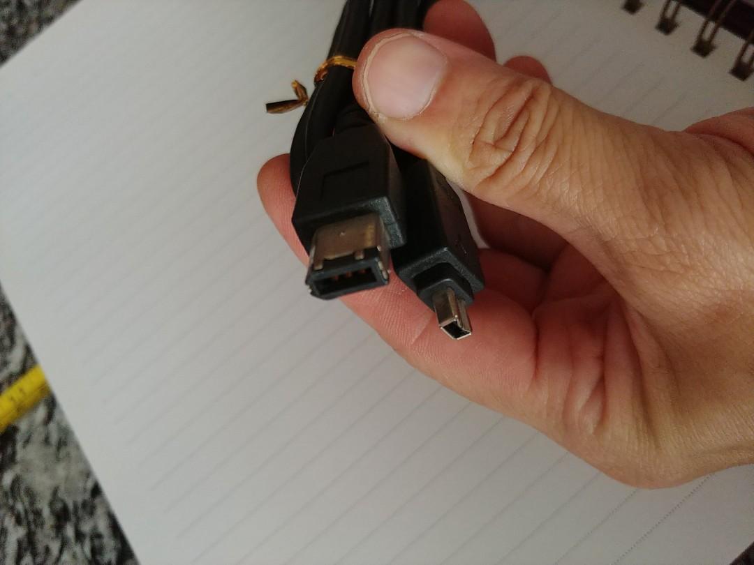 IEEE-1394 FireWire/iLink DV 6 Pin Male To 4 Pin Male Cable, Computers ...
