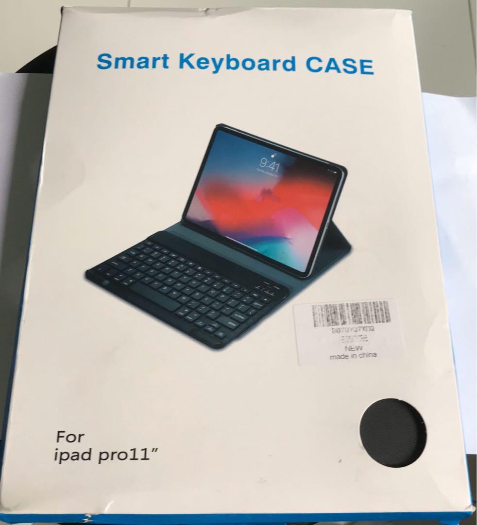 iPad Pro 11 Inch Keyboard Case - Detachable Tablet Shell Leather Black ...