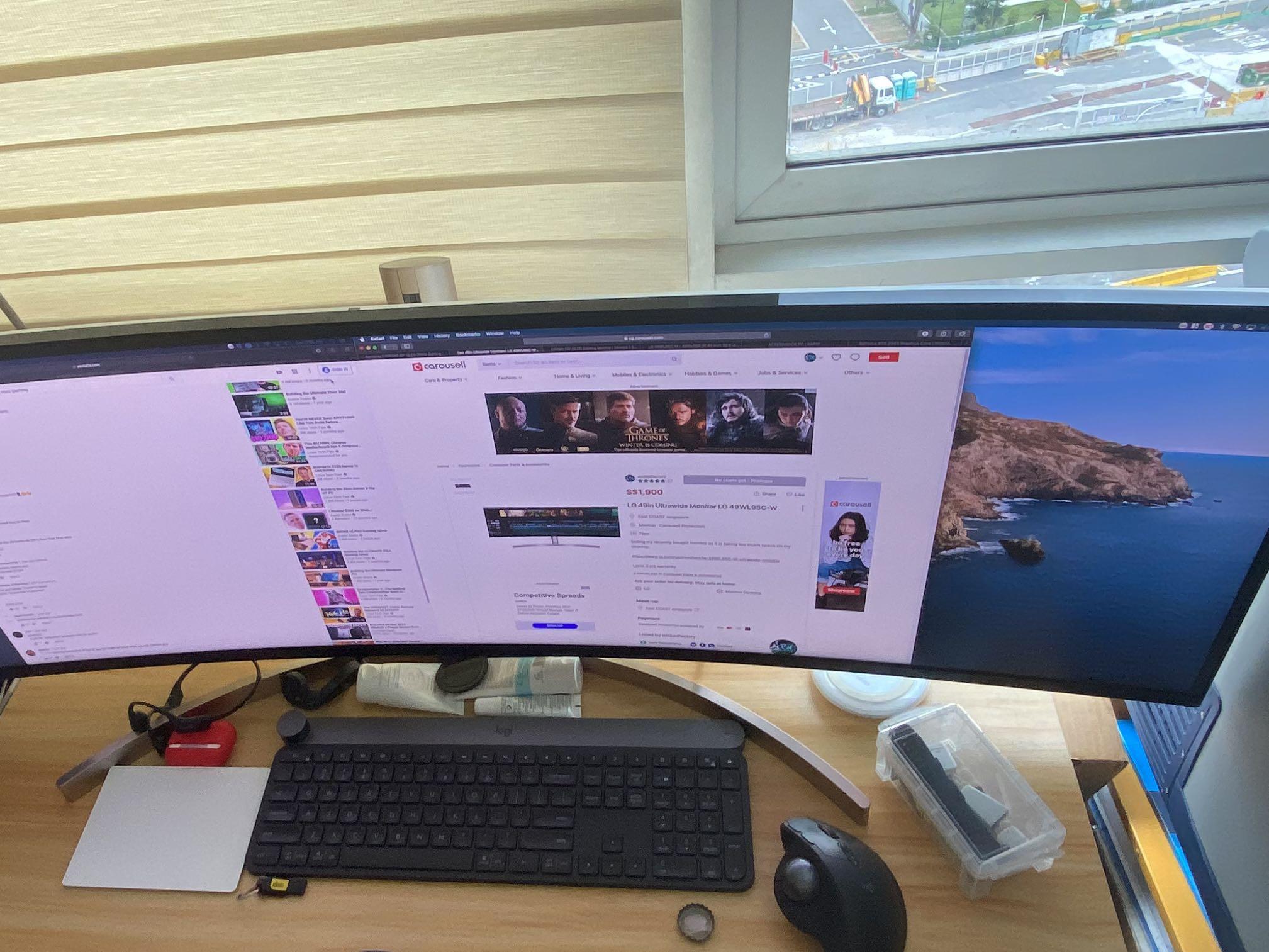 LG 49in Ultrawide Monitor LG 49WL95C-W, Computers & Tech, Parts ...