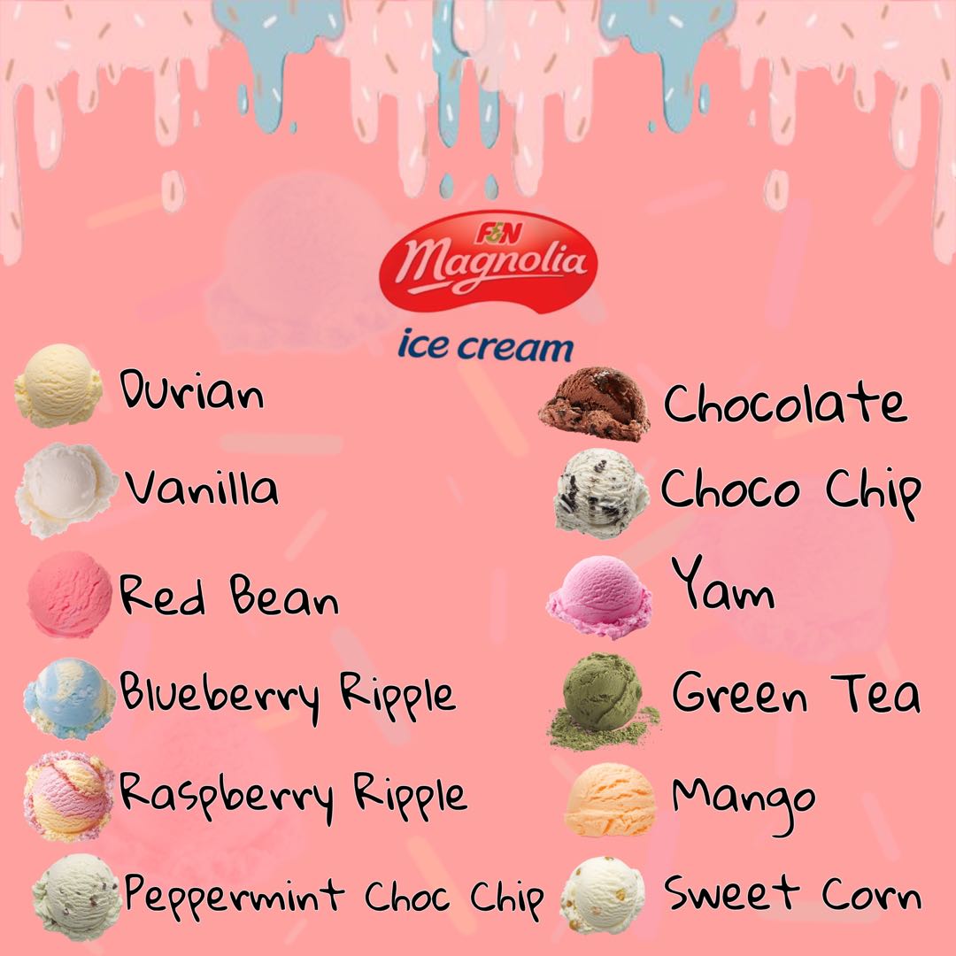 Magnolia Ice Cream, Food & Drinks, Chilled & Frozen Food on Carousell