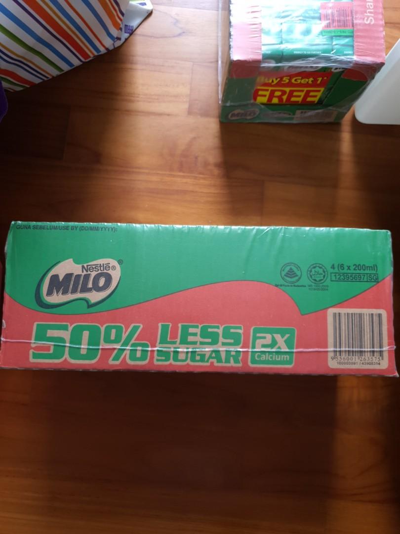 Milo less sugar pack carton drink, Food & Drinks, Beverages on Carousell
