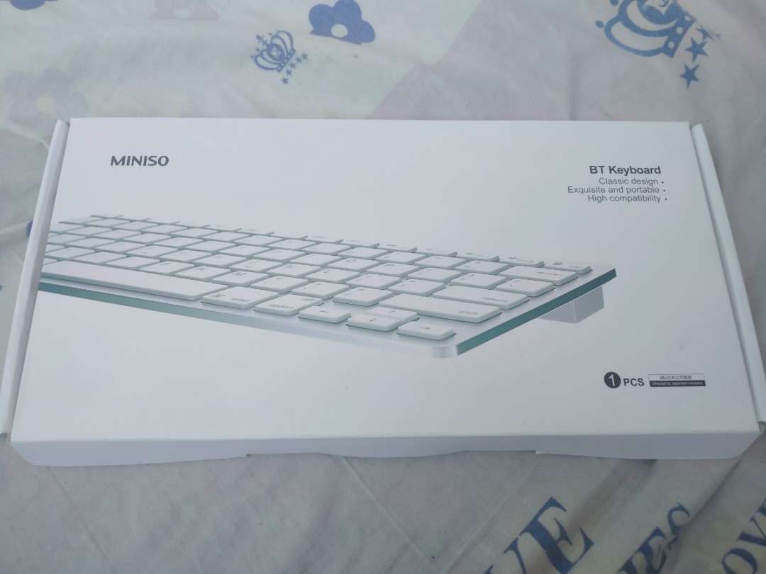 MINISO BLUETOOTH KEYBOARD GRAY (BNEW), Computers & Tech, Parts ...