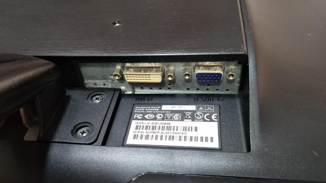 Phillips 20" LED monitor model 202EL, Computers & Tech, Parts ...