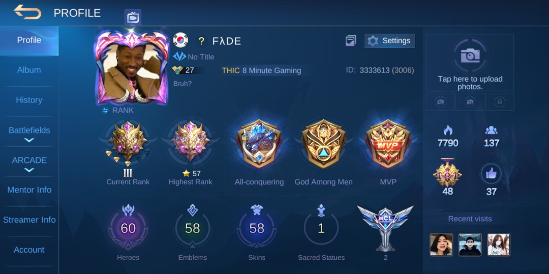 Mobile Legends Pilot Service, Video Gaming, Video Games, Xbox on Carousell