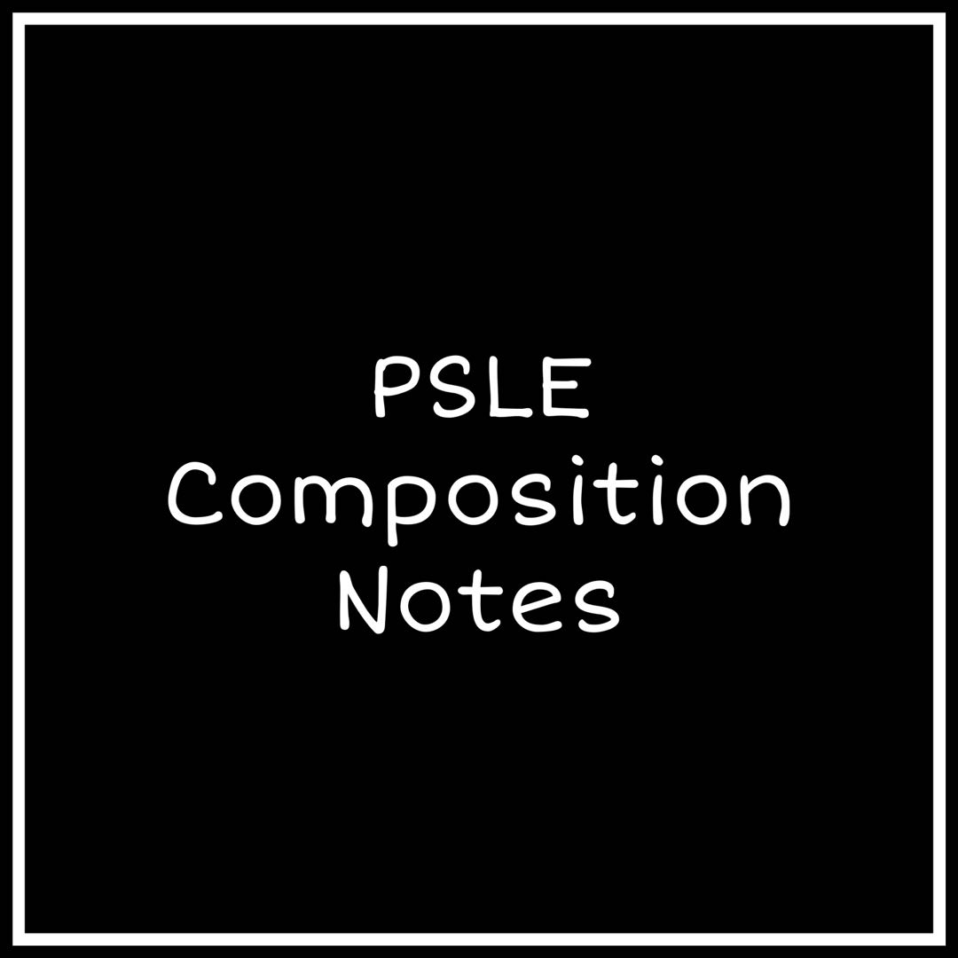 PSLE English Composition Notes, Hobbies & Toys, Books & Magazines ...