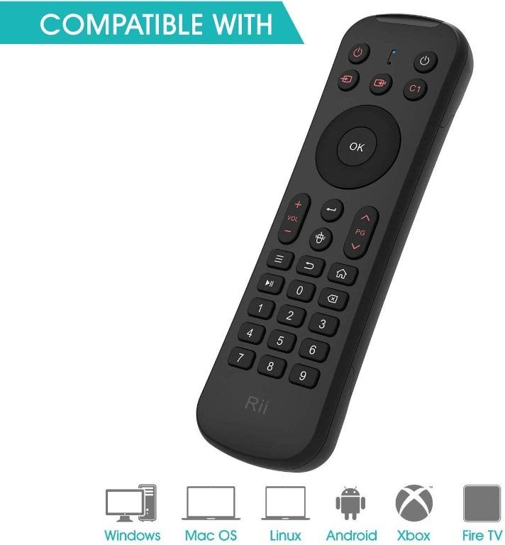 Rii MX6 Fly Mouse Controller, Mini Wireless Keyboard and IR Remote ...