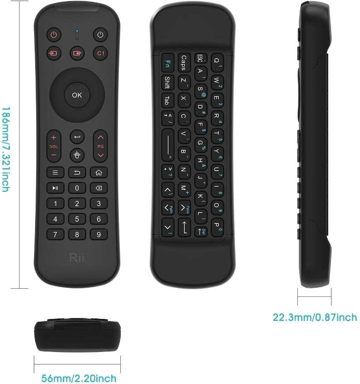Rii MX6 Fly Mouse Controller, Mini Wireless Keyboard and IR Remote ...