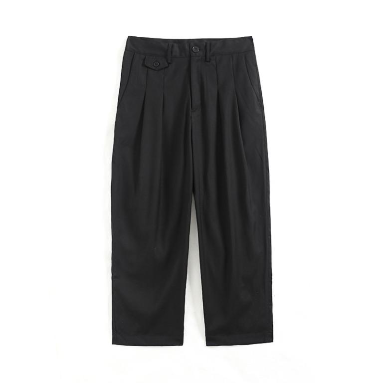KOREAN CHOLO CLASSIC DOUBLE PLEAT TROUSERS PANTS, Men's Fashion ...