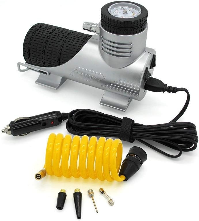 TIRETEK Compact-Pro Tyre Inflator 12v Electric Air Tool Car Tyre Pump ...