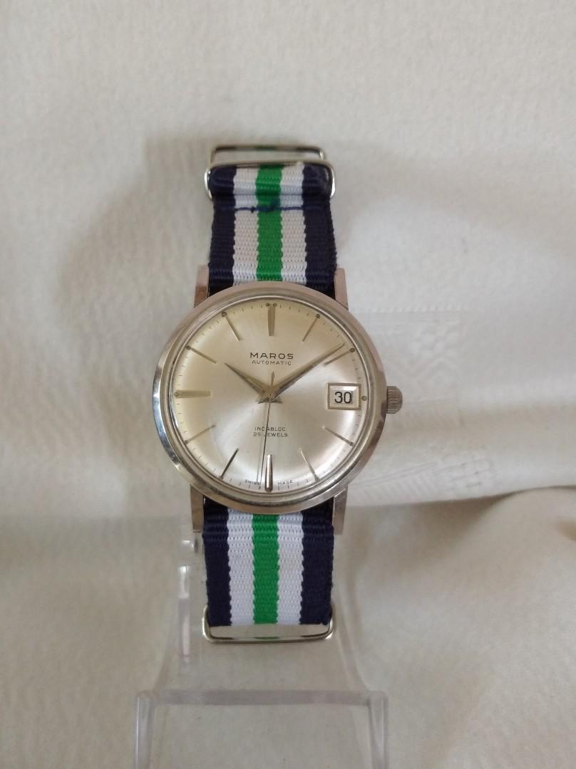 Vintage MAROS Swiss Automatic Watch, Women's Fashion, Watches ...