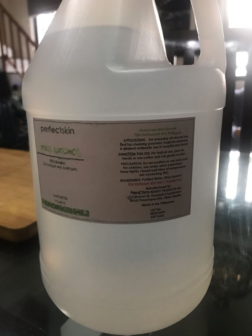1 Gallon Alcohol, Beauty & Personal Care, Sanitizers & Disinfectants on ...