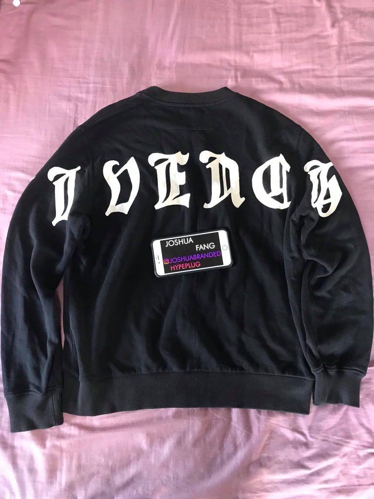 AUTHENTIC GIVENCHY Skull Front Back Wording SWEATER, Men's Fashion ...