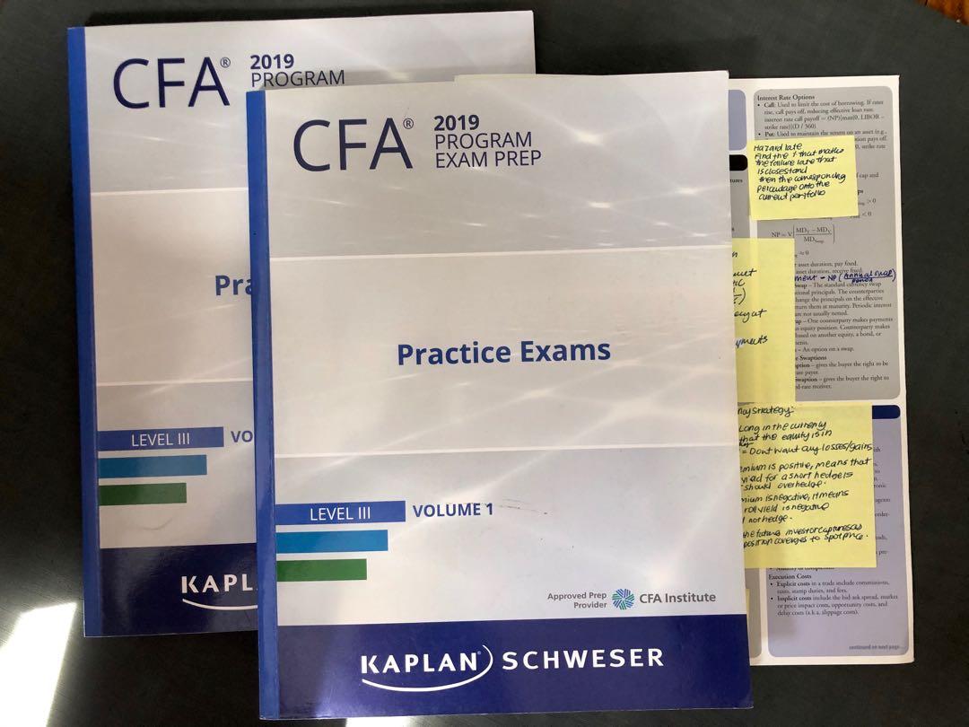 CFA level 3 2019 Practice Exams vol 1&2, Hobbies & Toys, Books ...