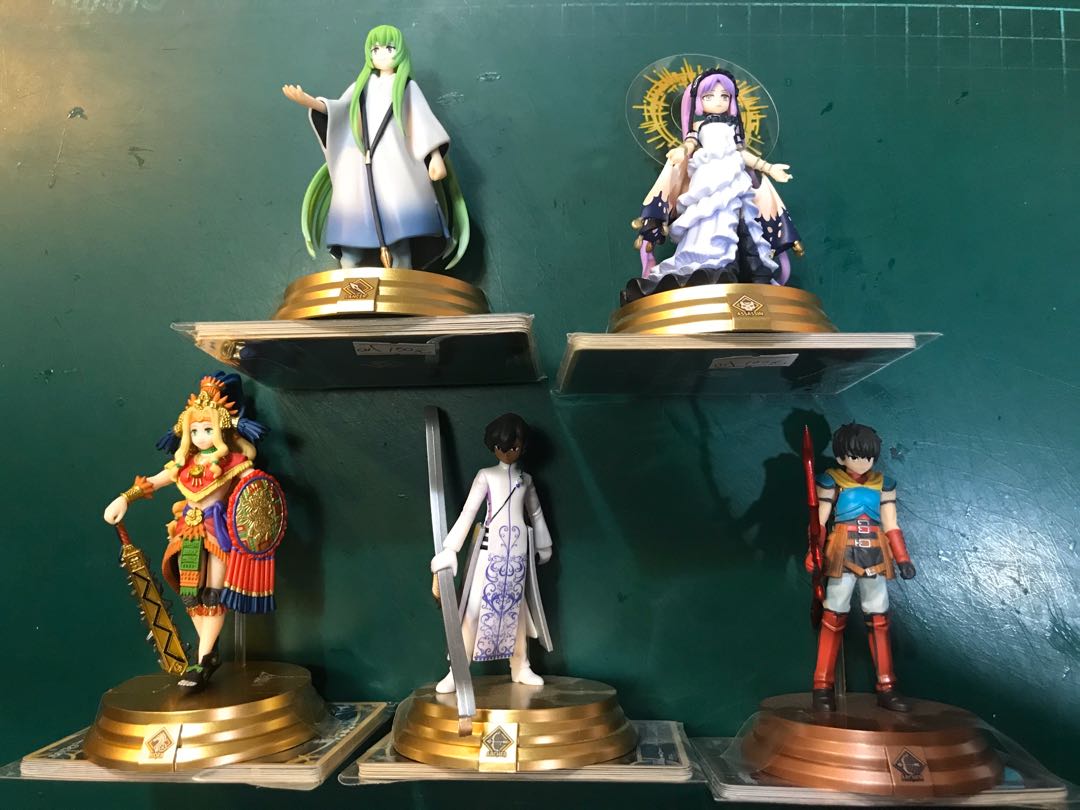 Fate Grand Order Duel Saber 命運守護夜 Figure 5款 TYPE MOON FGO PROJECT, 興趣及 ...