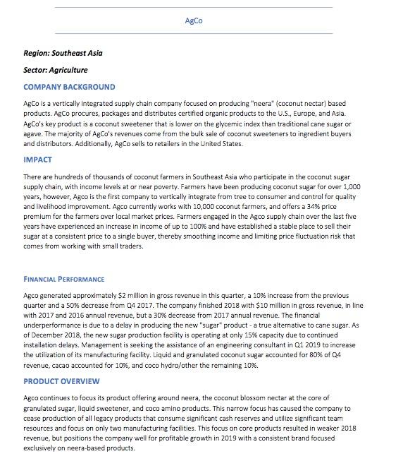 FIN4715/ FIN4117 Measuring Success in Philanthropy and Impact Investing ...