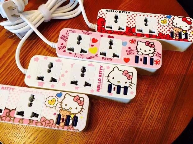 Hello kitty Extension Cord, TV & Home Appliances, Electrical, Adaptors ...