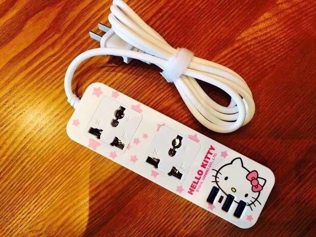 Hello kitty Extension Cord, TV & Home Appliances, Electrical, Adaptors ...